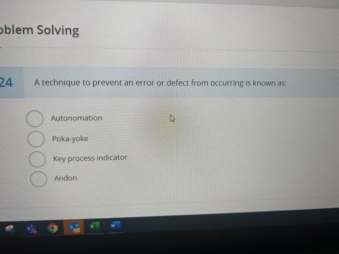 Solved A technique to prevent an error or defect from | Chegg.com