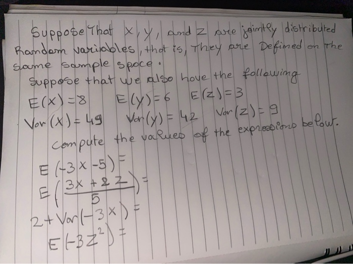 Solved Suppose that x, y, and I are jointly distributed | Chegg.com