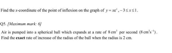 Solved Find the x-coordinate of the point of inflexion on | Chegg.com