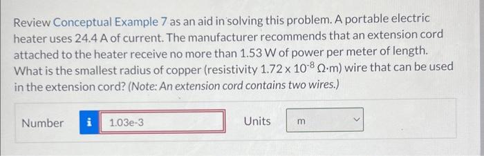 Solved Review Conceptual Example 7 as an aid in solving this | Chegg.com