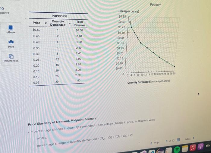 Solved Price Elasticity of Demand, Midpoint Formula: E = | Chegg.com