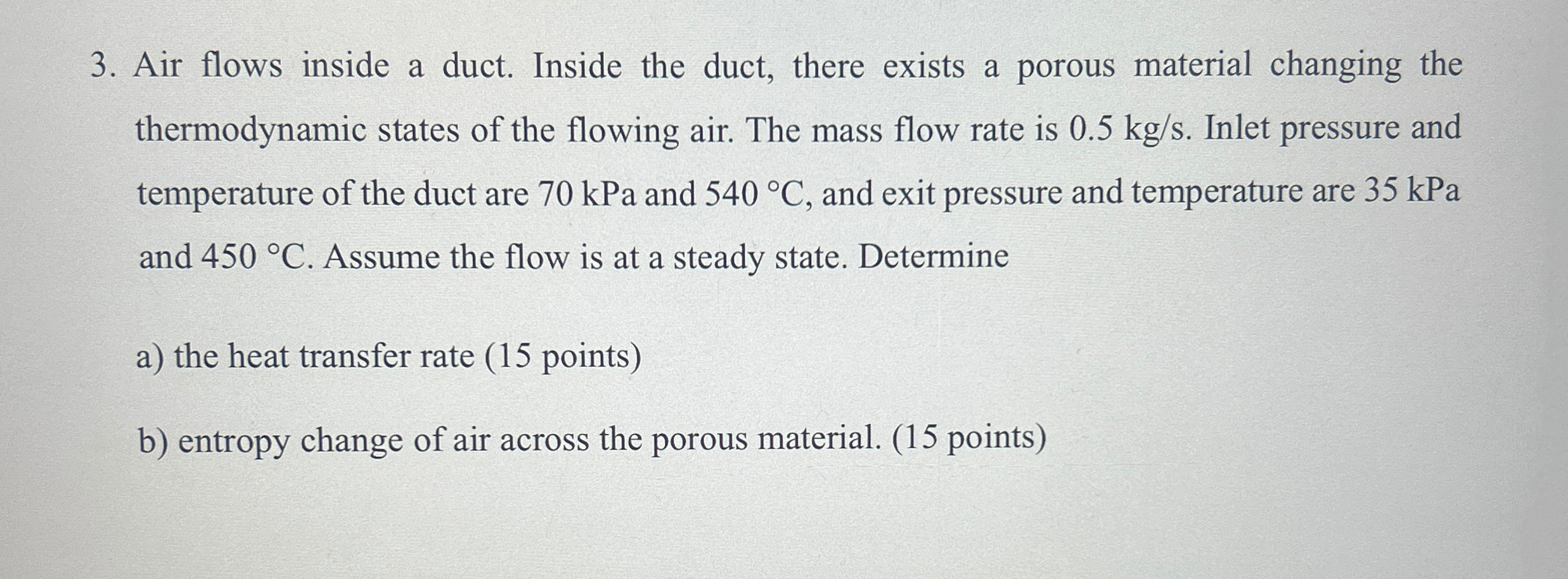 Solved Air flows inside a duct. Inside the duct, there | Chegg.com
