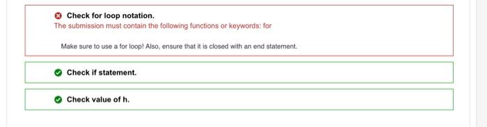 Solved please use for loop to solve the question. i used | Chegg.com