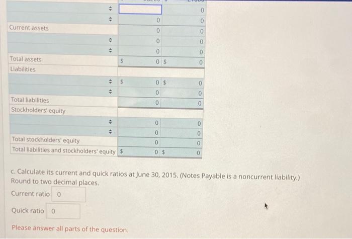 Solved Constructing Balance Sheets and Interpreting | Chegg.com