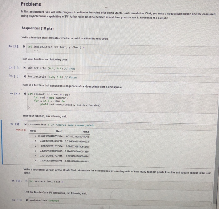 Problems In this assignment, you will write program | Chegg.com