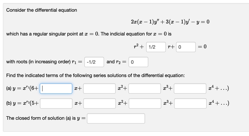 Solved Consider the differential | Chegg.com