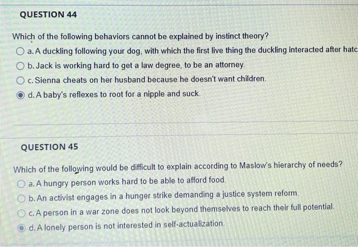 Solved Which of the following behaviors cannot be explained | Chegg.com