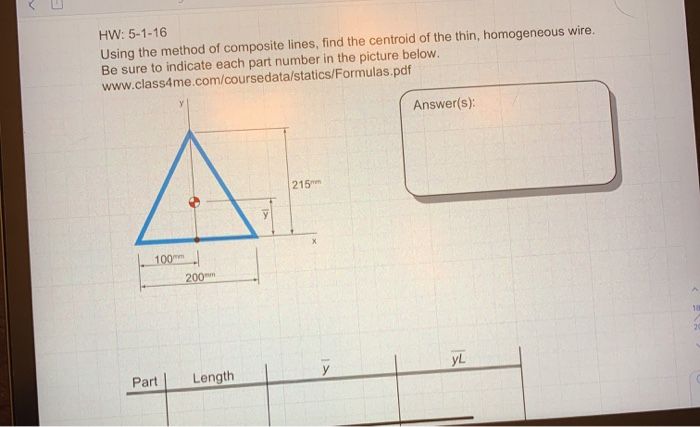 Solved HW: 5-1-16 Using the method of composite lines, find | Chegg.com