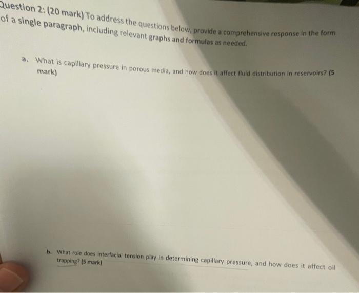 Solved Question 2: (20 mark) To address the questions below, | Chegg.com