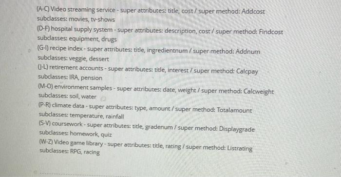 Solved Complete the recipe index - super attributes: title, | Chegg.com