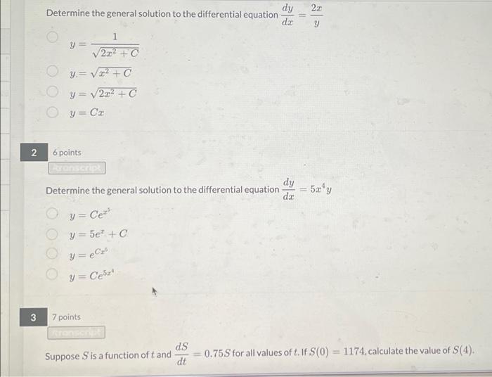 Solved Determine the general solution to the differential | Chegg.com