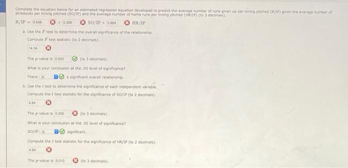 Solved Complete the equation below for an estimated | Chegg.com