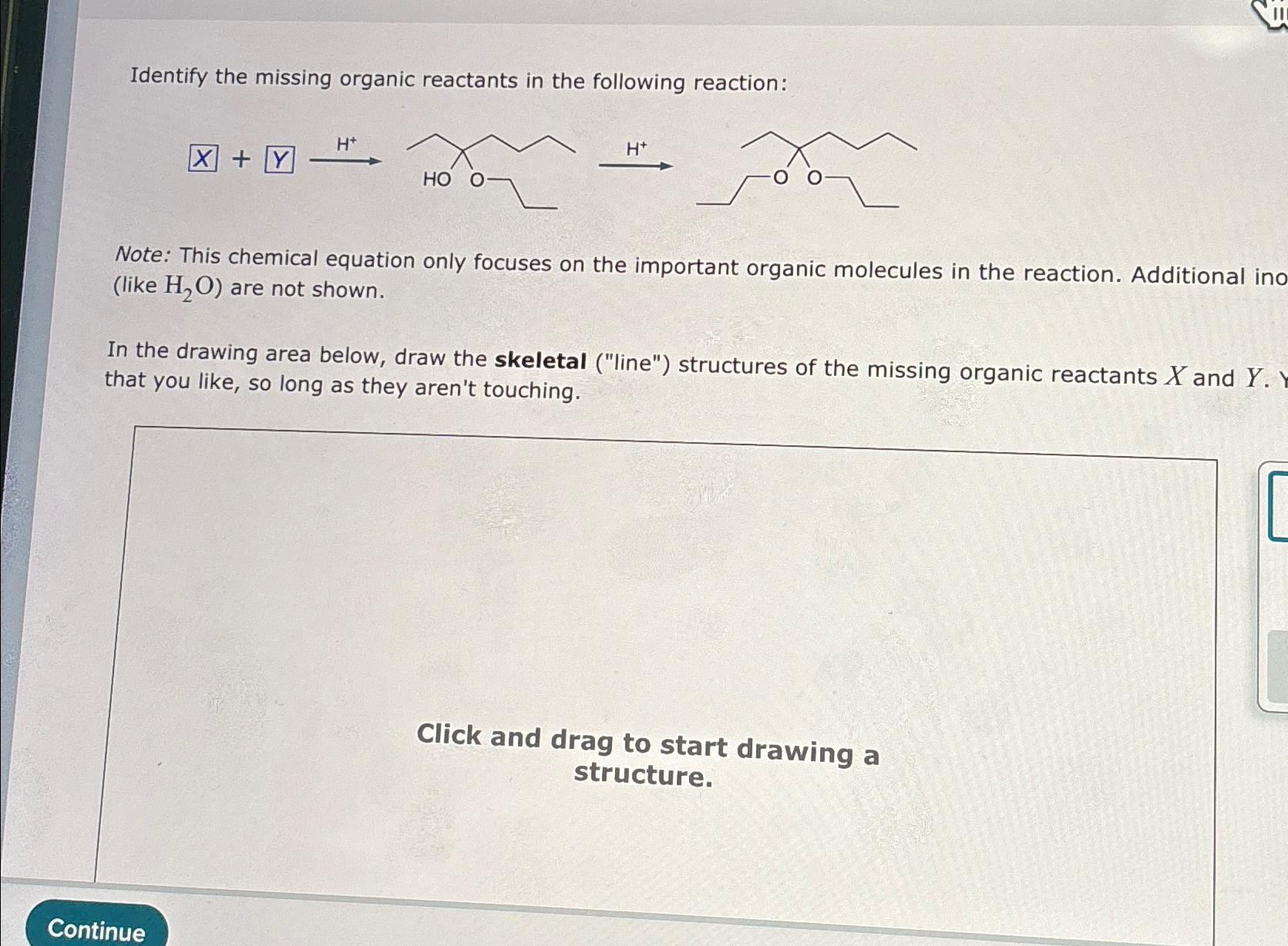 identify the missing organic reactants im the | Chegg.com