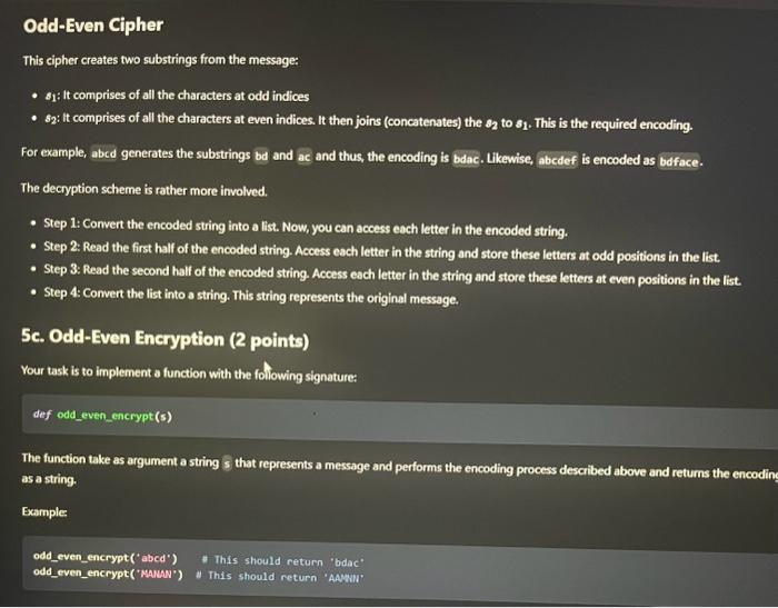 Solved 5. Implement cipher.py Ciphers are programs for | Chegg.com