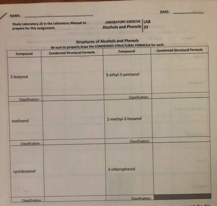 Solved DATE: NAME: Study Laboratory 23 in the Laboratory | Chegg.com