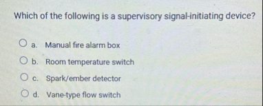 Solved Which of the following is a supervisory | Chegg.com