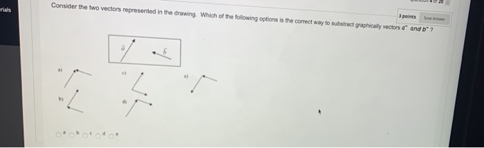 Solved 3 points Consider the two vectors represented in the | Chegg.com