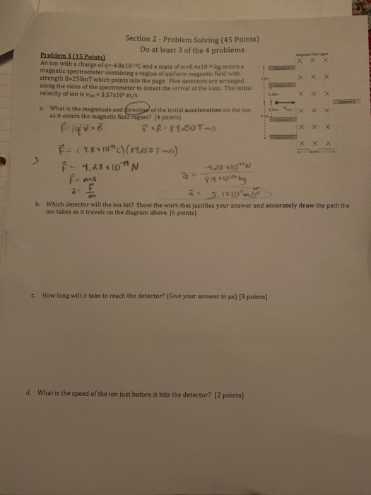 Solved xf Section 2 - Problem Solving (45 Points) Do at | Chegg.com
