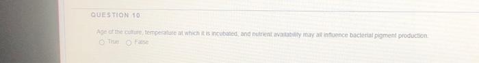 Solved Selection with Pseudomonas aeruginosa this TSA slant | Chegg.com