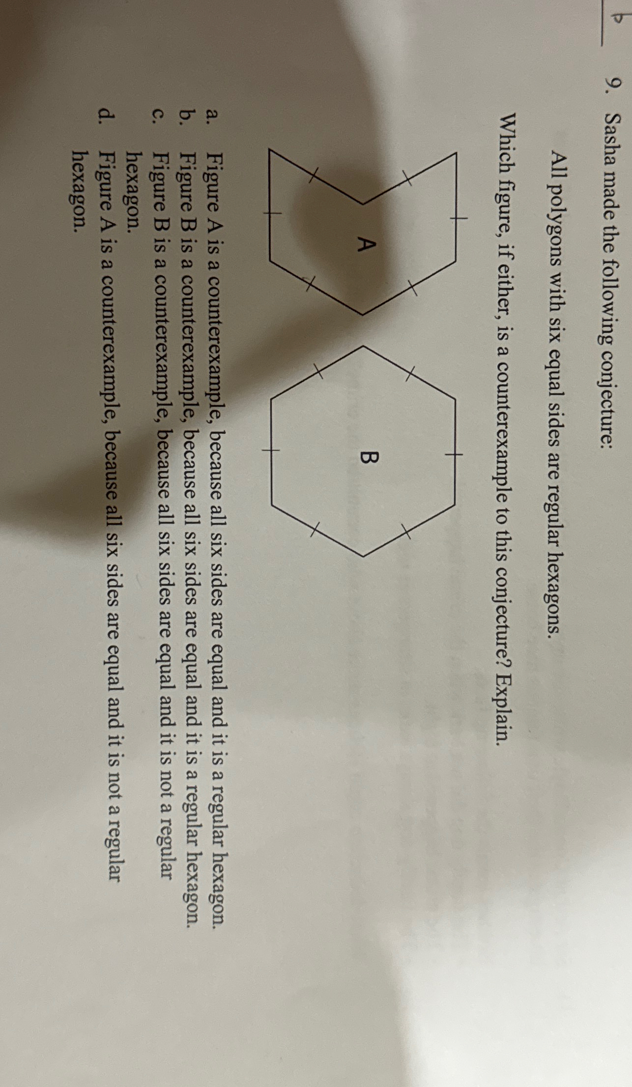 Solved Sasha made the following conjecture:All polygons with | Chegg.com