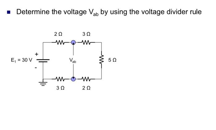 Solved Using the voltage divider rule, determine the voltage | Chegg.com