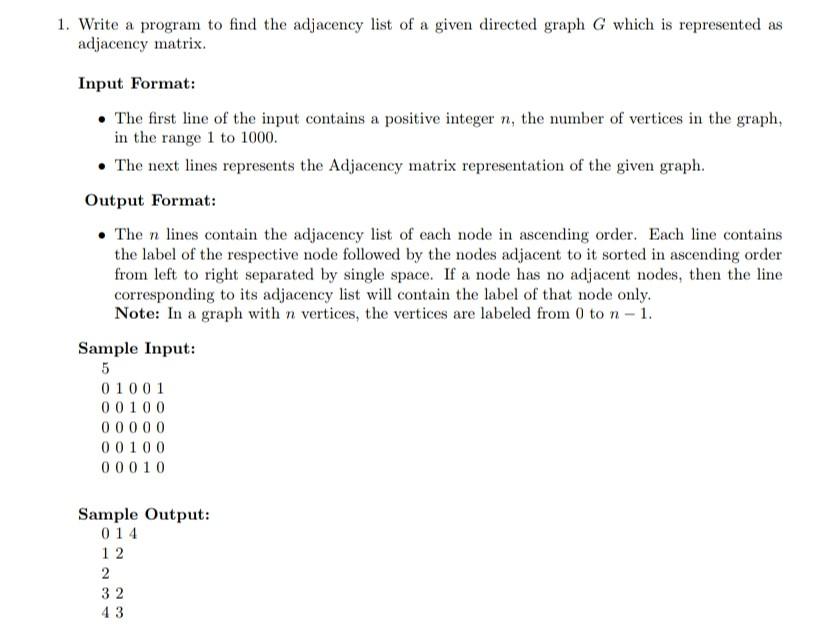Solved write C program. Don't use global variables. Give | Chegg.com