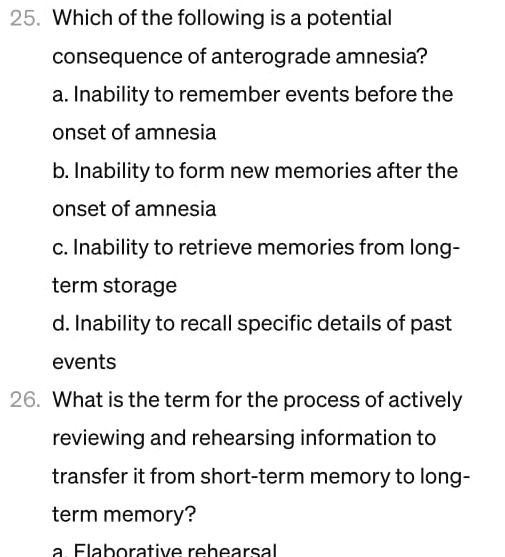 Solved Which of the following is a potential consequence of | Chegg.com
