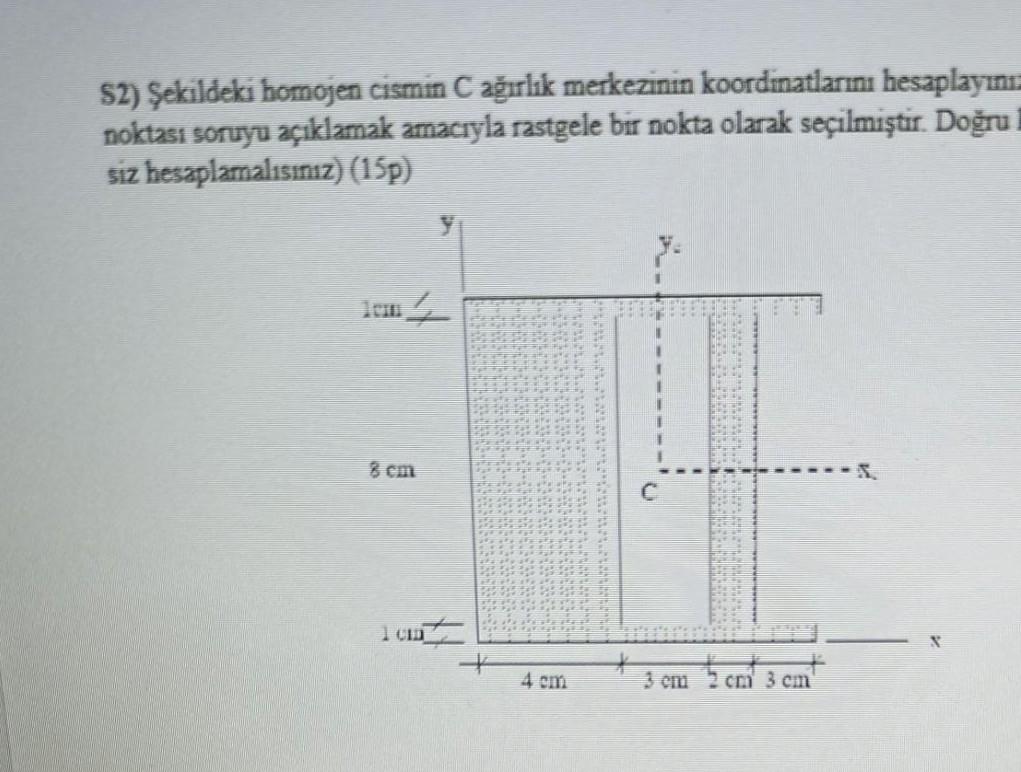 Solved Calculate the coordinates of the center of gravity C | Chegg.com