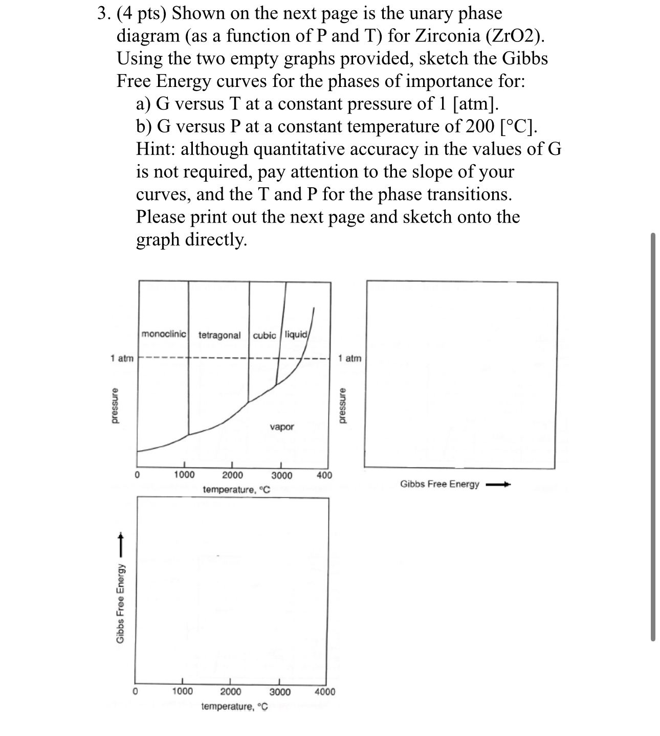 Solved (4 ﻿pts) ﻿Shown on the next page is the unary phase | Chegg.com