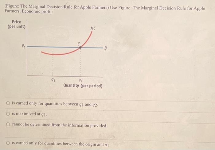Solved (Figure: The Marginal Decision Rule for Apple | Chegg.com