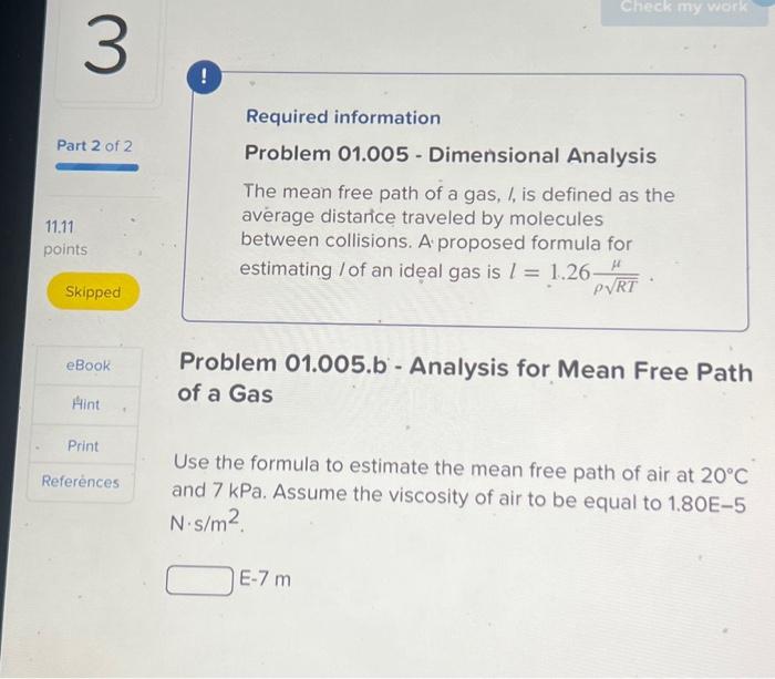 Solved 3 Part 2 of 2 11.11 points Skipped eBook Hint Print | Chegg.com