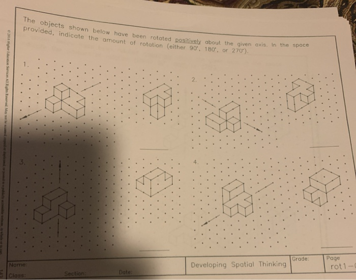 Solved The Objects Shown Objects Shown Below Have Been