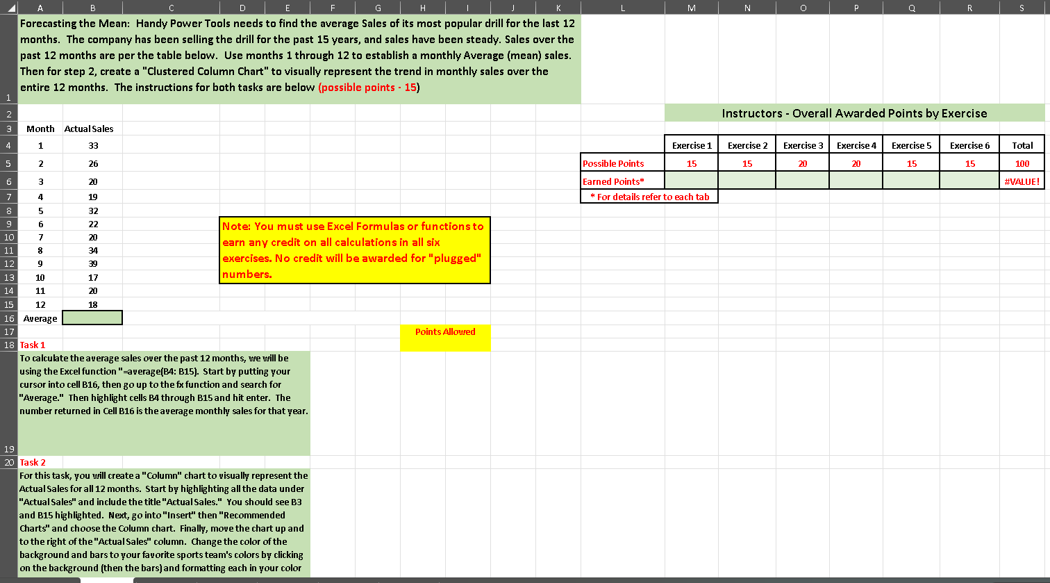 Solved Forecasting the Mean: Handy Power Tools needs to find | Chegg.com
