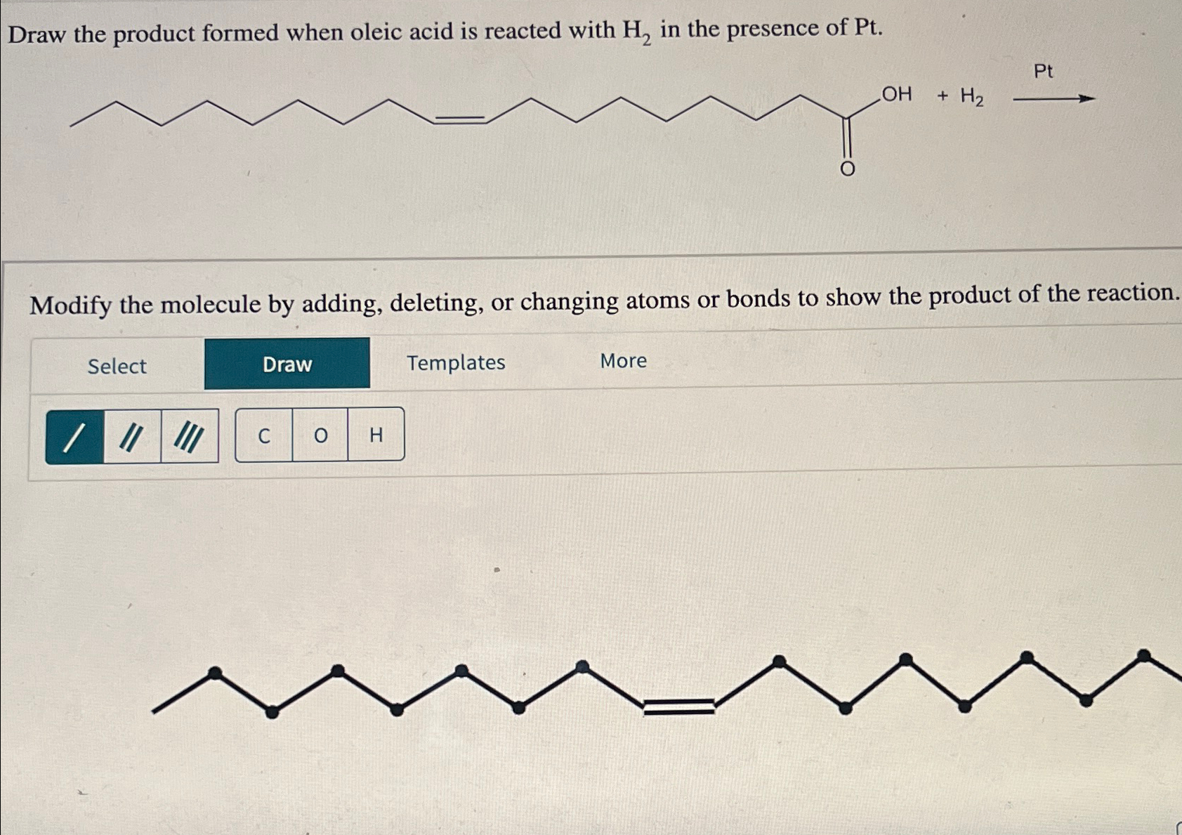 Solved Modify the molecule by adding, deleting, or changing | Chegg.com