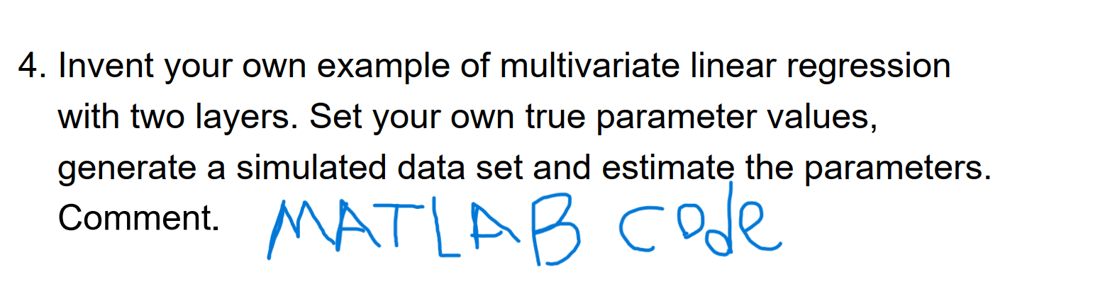 Solved Invent your own example of multivariate linear | Chegg.com