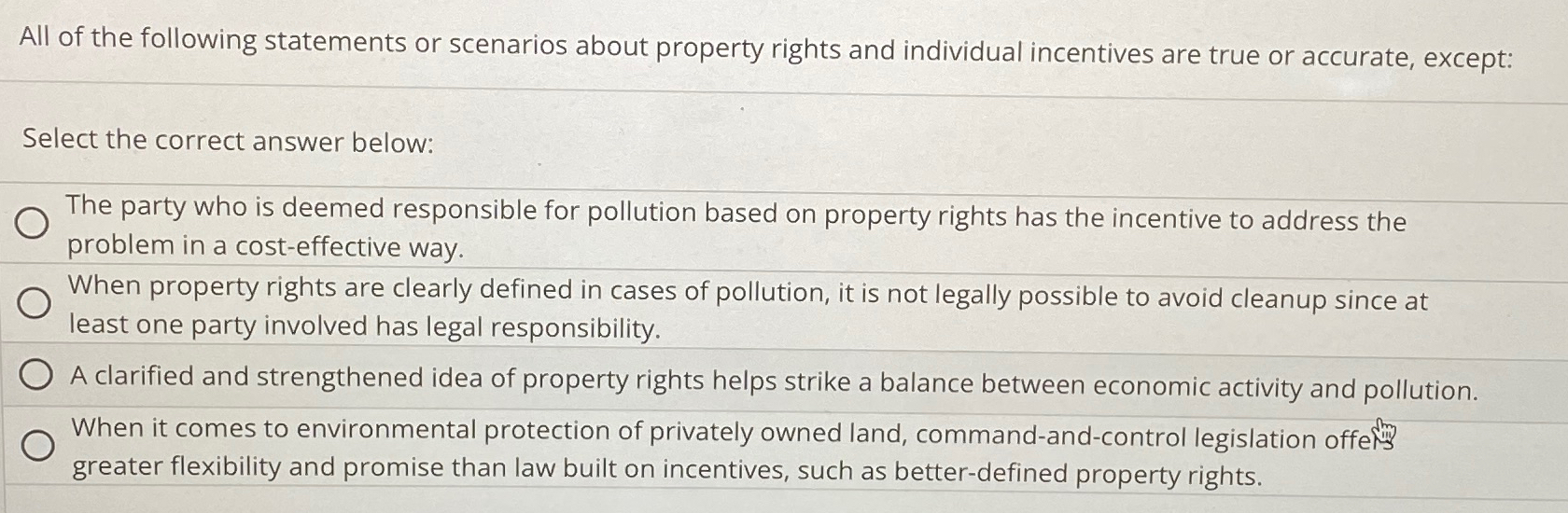 Solved All of the following statements or scenarios about | Chegg.com