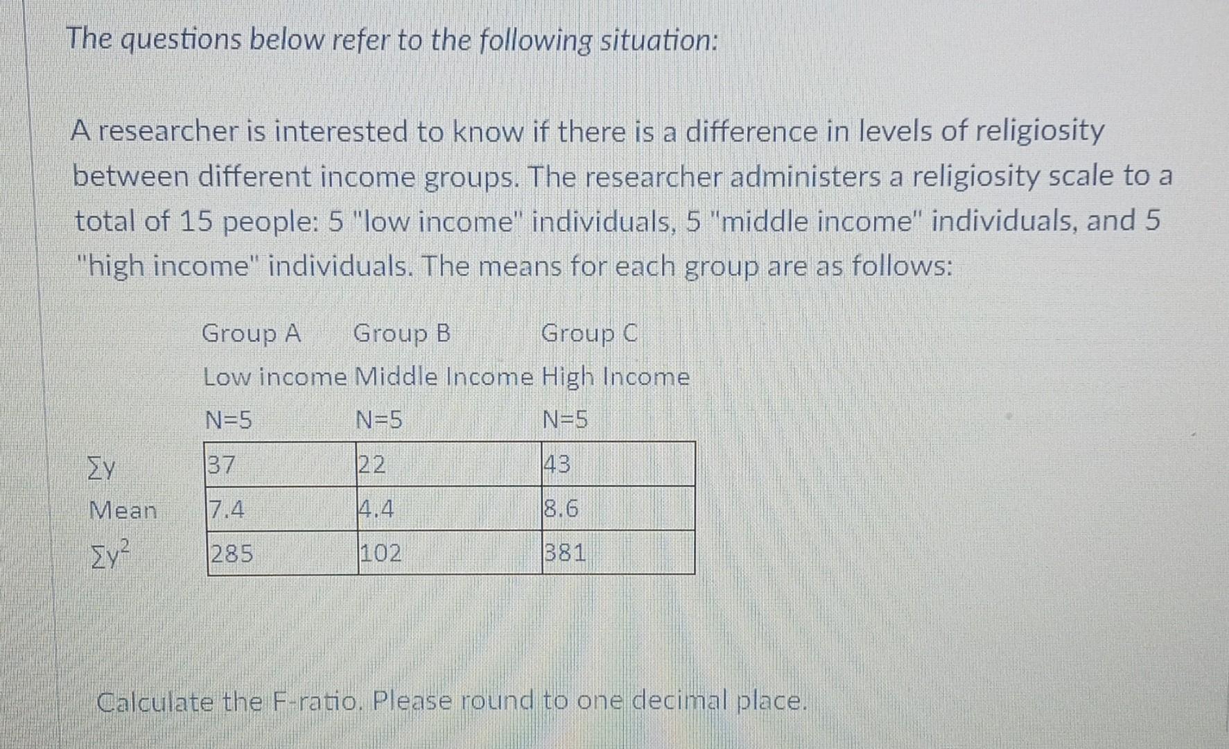 Solved The questions below refer to the following situation: | Chegg.com