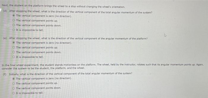 Consider the experiments you just watched in the | Chegg.com