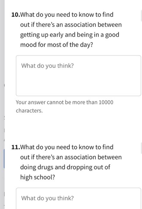 Solved 10. What do you need to know to find out if there's | Chegg.com