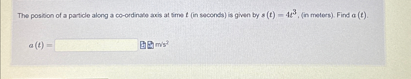Solved The position of a particle along a co-ordinate axis | Chegg.com