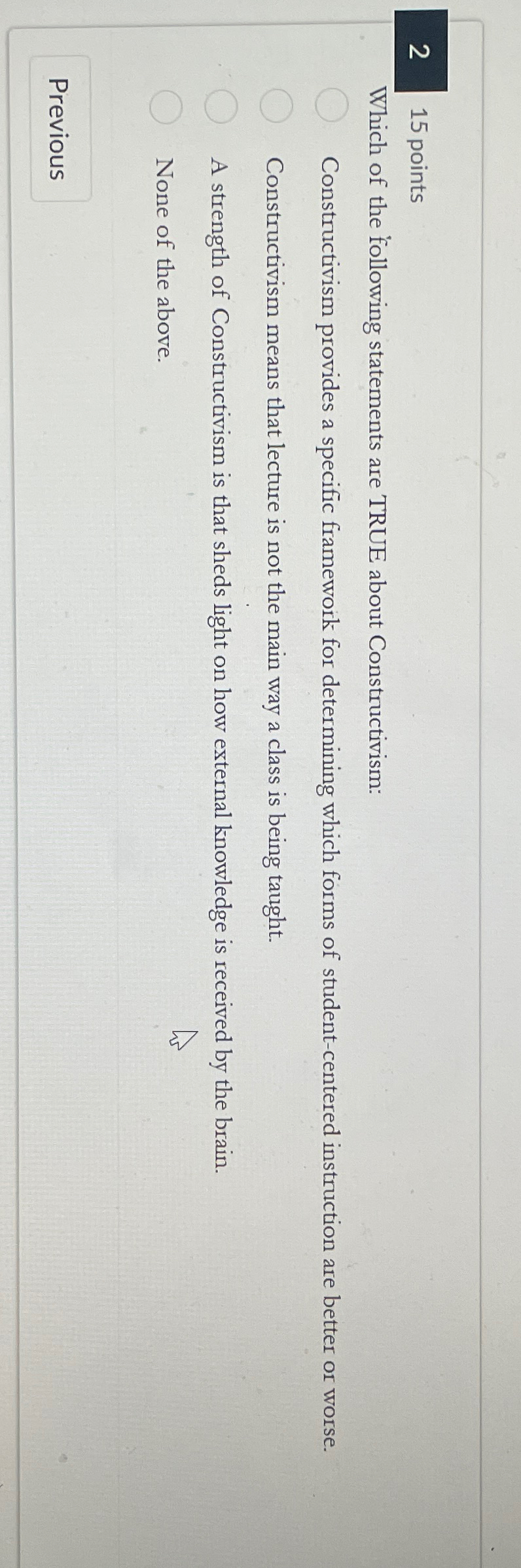 Solved 215 ﻿pointsWhich of the following statements are TRUE | Chegg.com