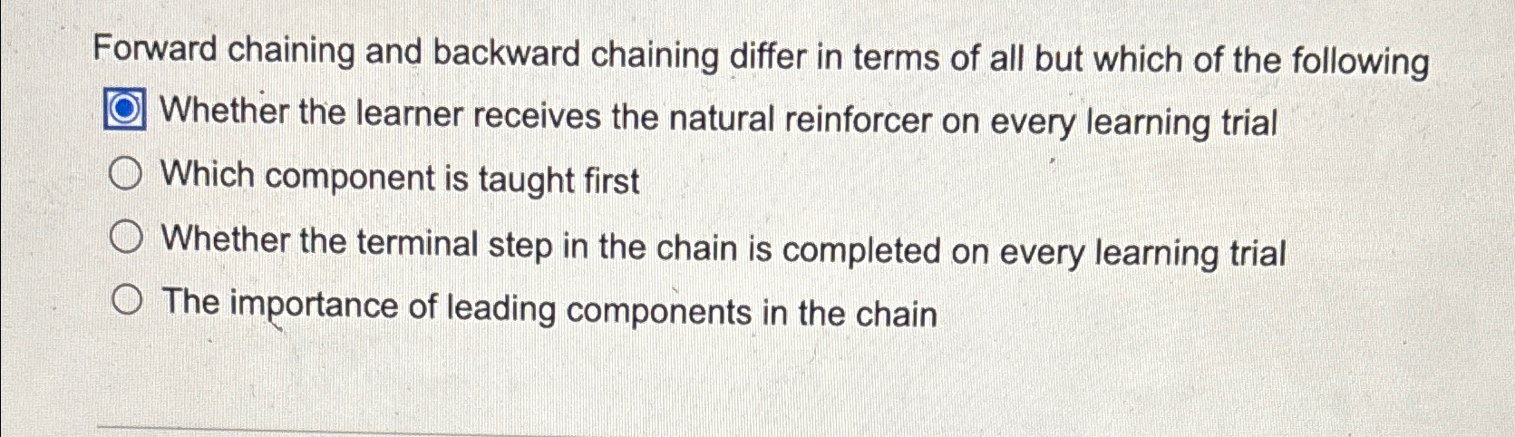 Solved Forward chaining and backward chaining differ in | Chegg.com