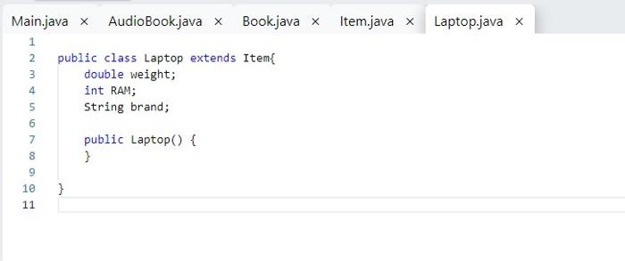 Solved Given the Java class Item and it's subclasses, | Chegg.com