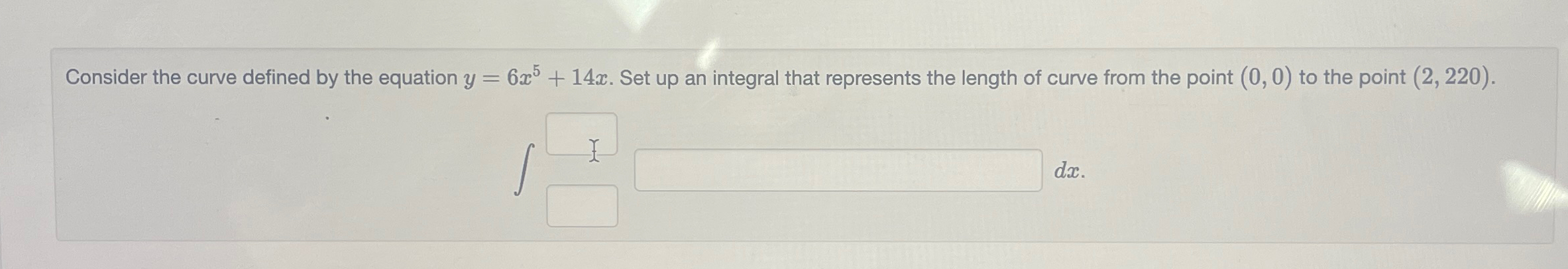 Solved Consider the curve defined by the equation y=6x5+14x. | Chegg.com