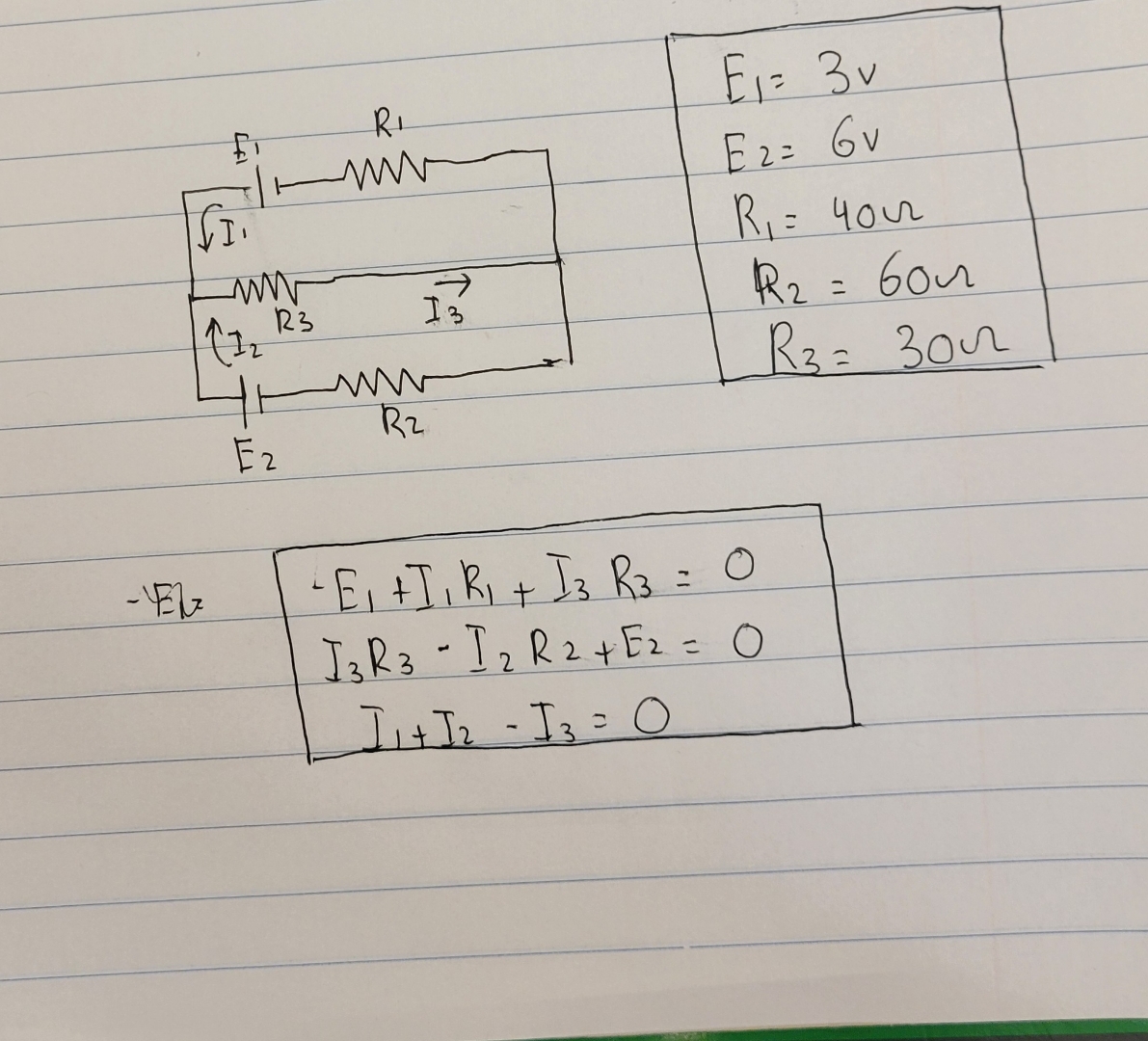 Solved Find I1, ﻿I2 ,I3 ﻿AND V1, ﻿V2, ﻿V3 | Chegg.com