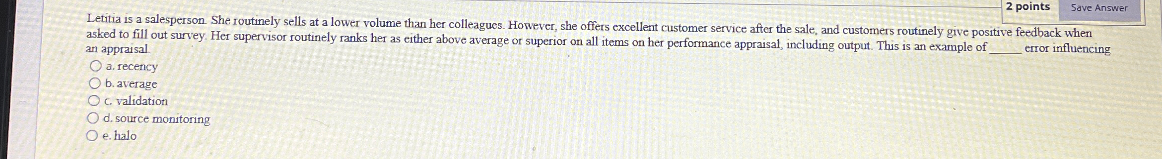 Solved Letitia is a salesperson. She routinely sells at a | Chegg.com