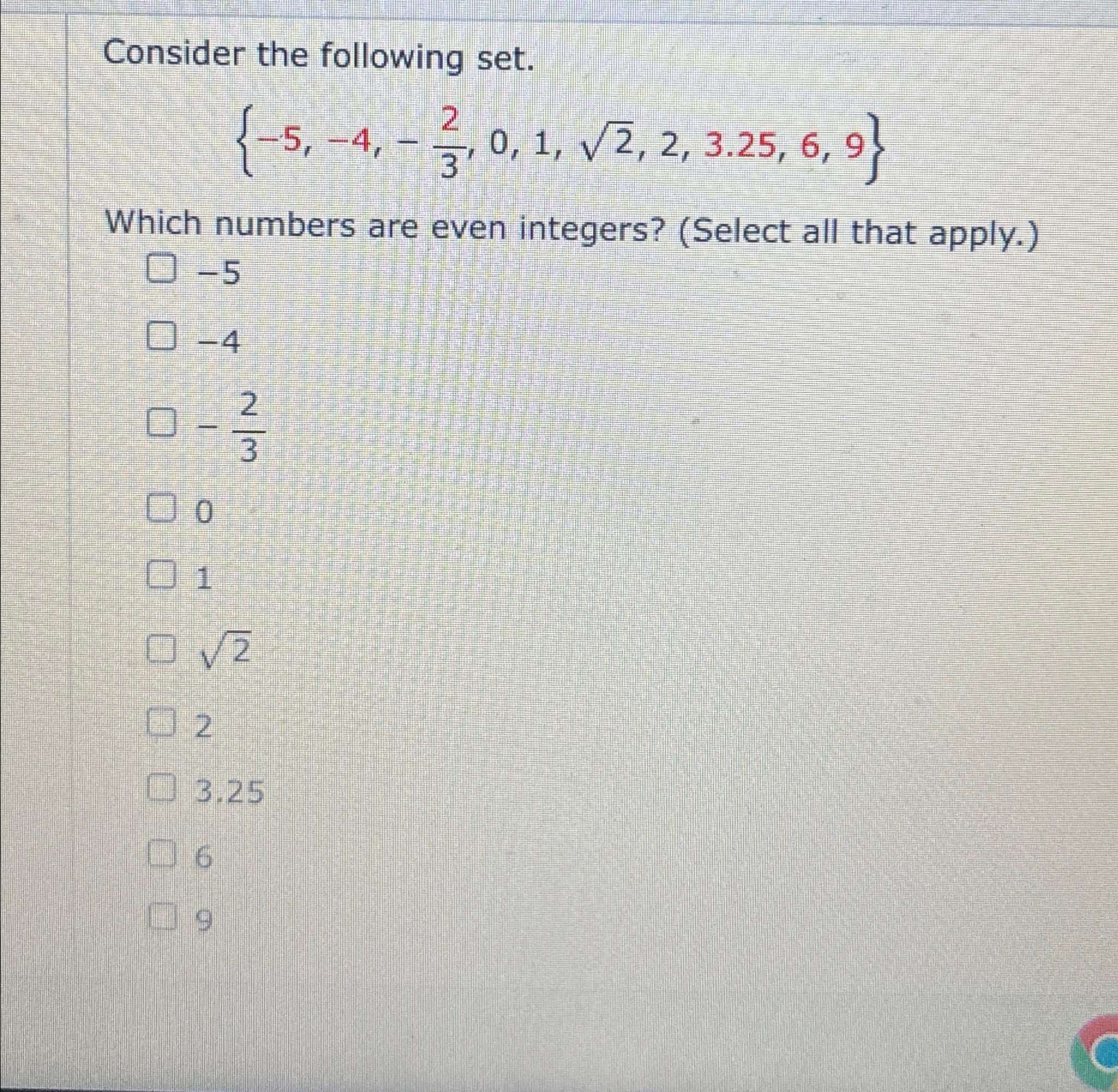 Solved Consider the following | Chegg.com