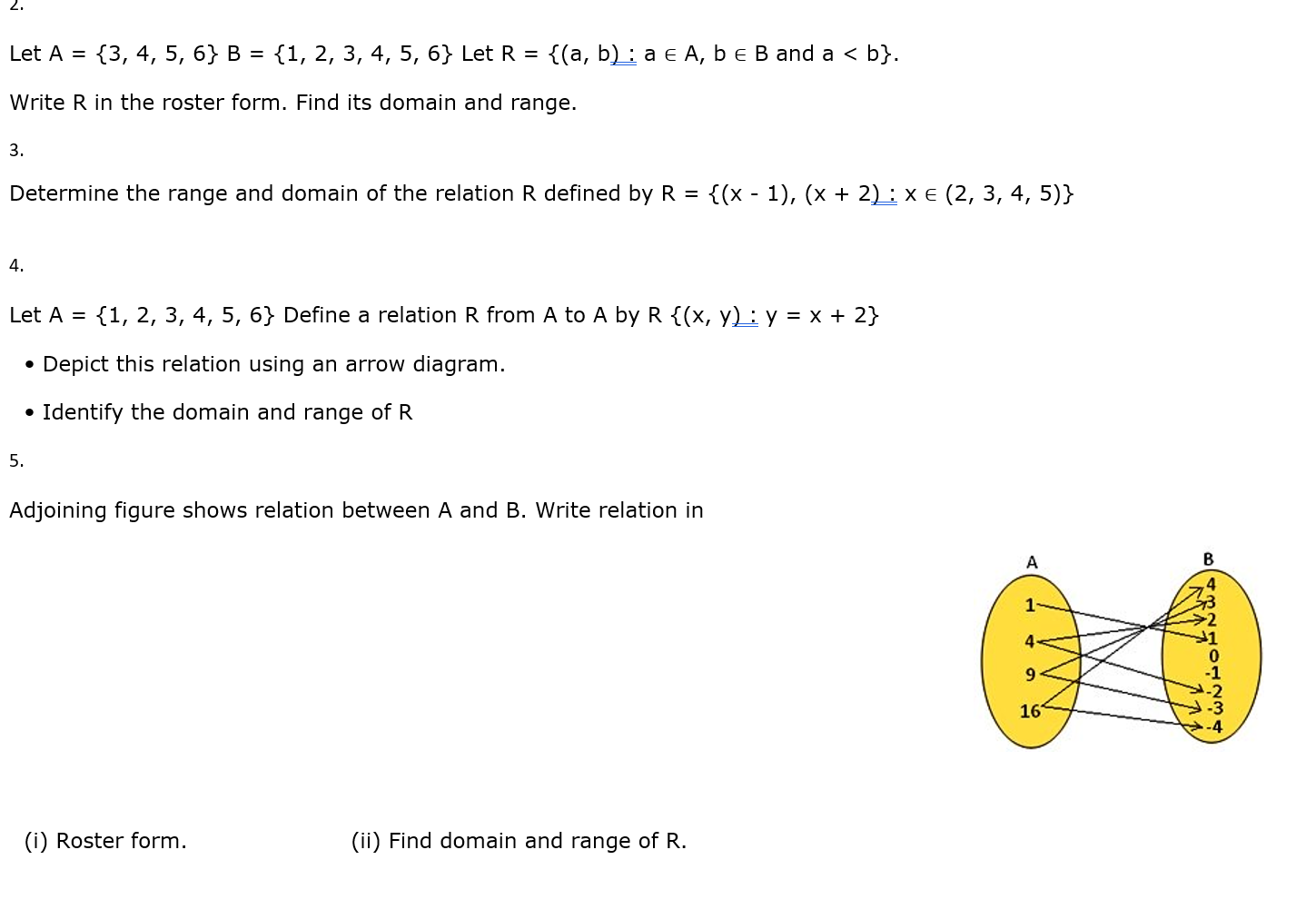 Solved Let A={3,4,5,6}B={1,2,3,4,5,6} ﻿Let and | Chegg.com