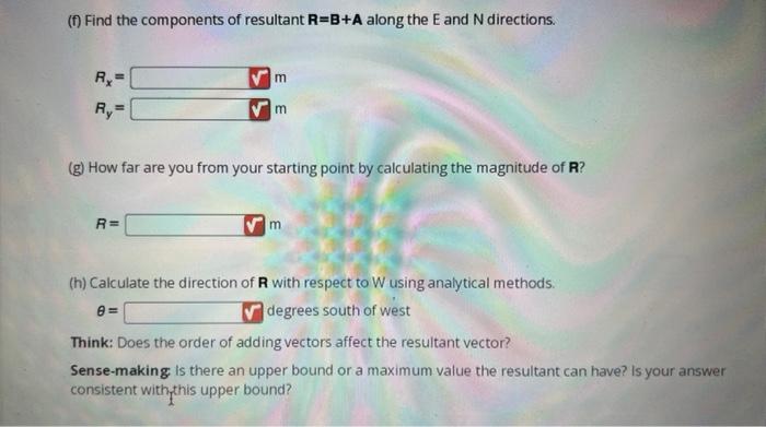Solved 1. ANALYTICAL METHOD OF ADDING VECTORS Solve the same | Chegg.com