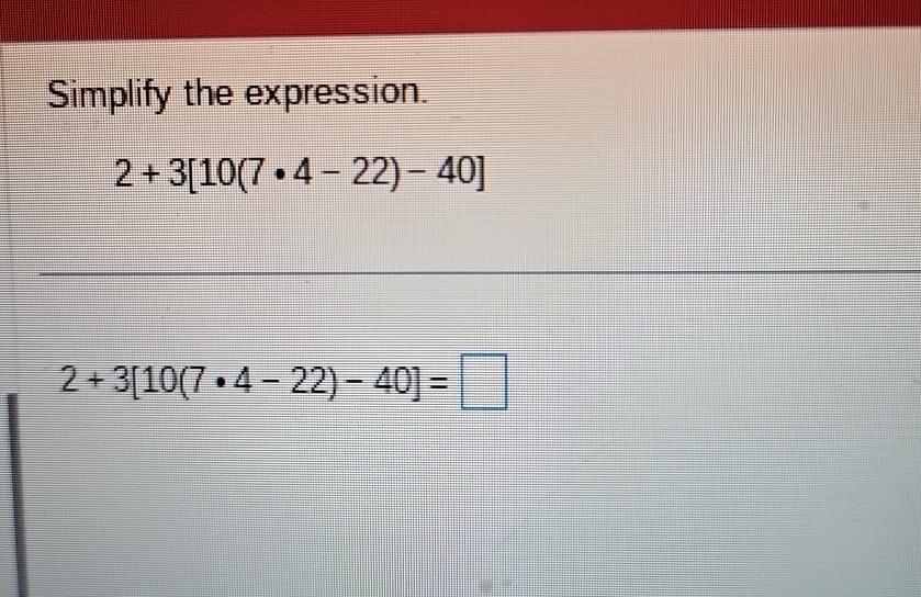 Solved Simplify the | Chegg.com